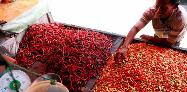 Inilah Penyebab Harga Cabai di Pasar Tradisional Bandung Meroket