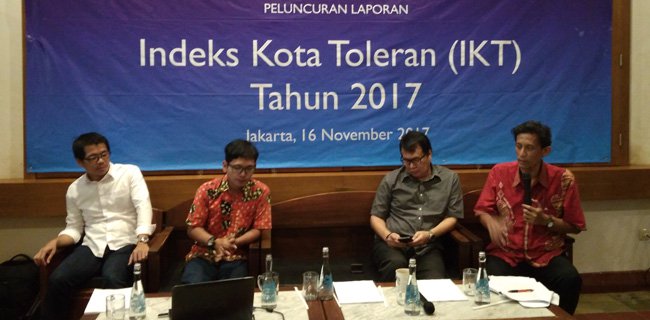 Lima Kota Toleran Versi Survei Setara Institute