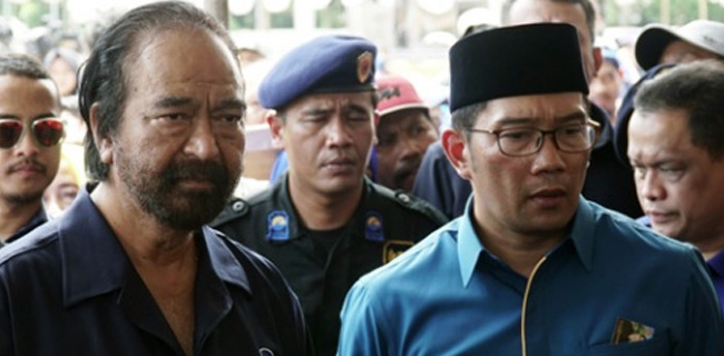 Surya Paloh Senang Ridwan Kamil Menang Di Jabar Versi Hitung Cepat