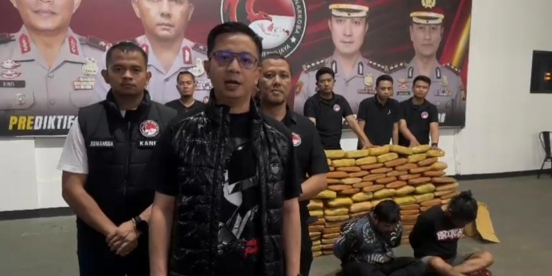 Polisi Gagalkan Peredaran 143 Kg Ganja Jaringan Sumatera